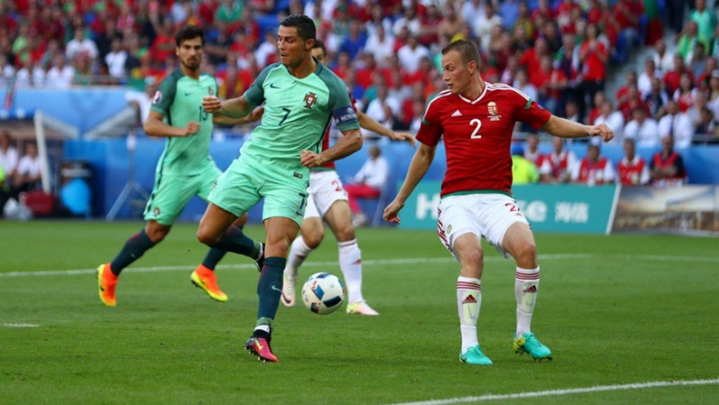 Ronaldo Scores a Brilliant Back Heel Against Hungary