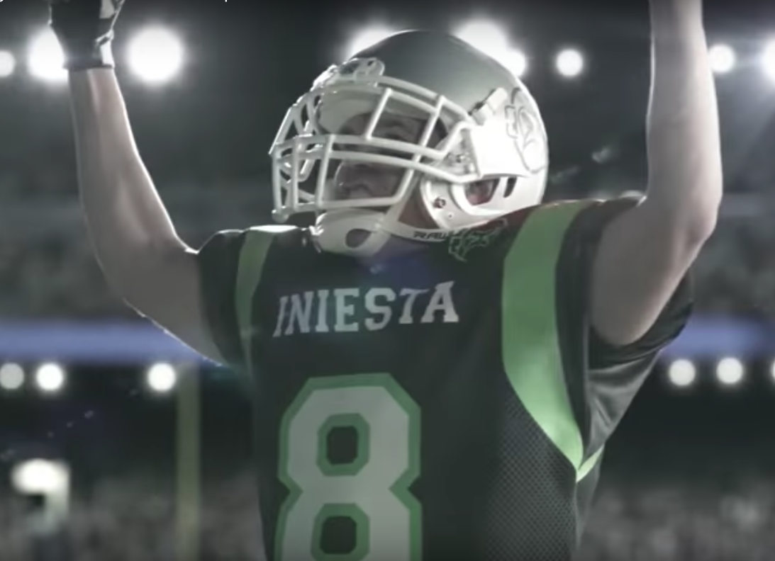 Andres Iniesta Playing American Football In New Ad Has Us Questioning ...
