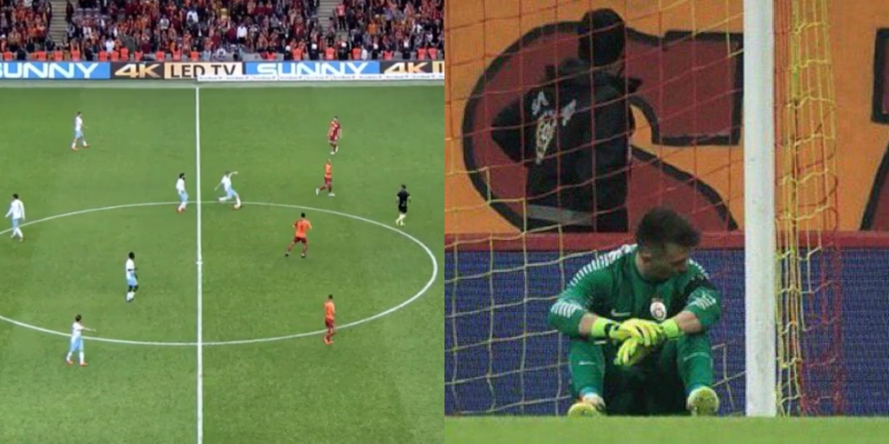 Juraj Kucka Goal Vs Galatasaray On Free Kick From Midfield