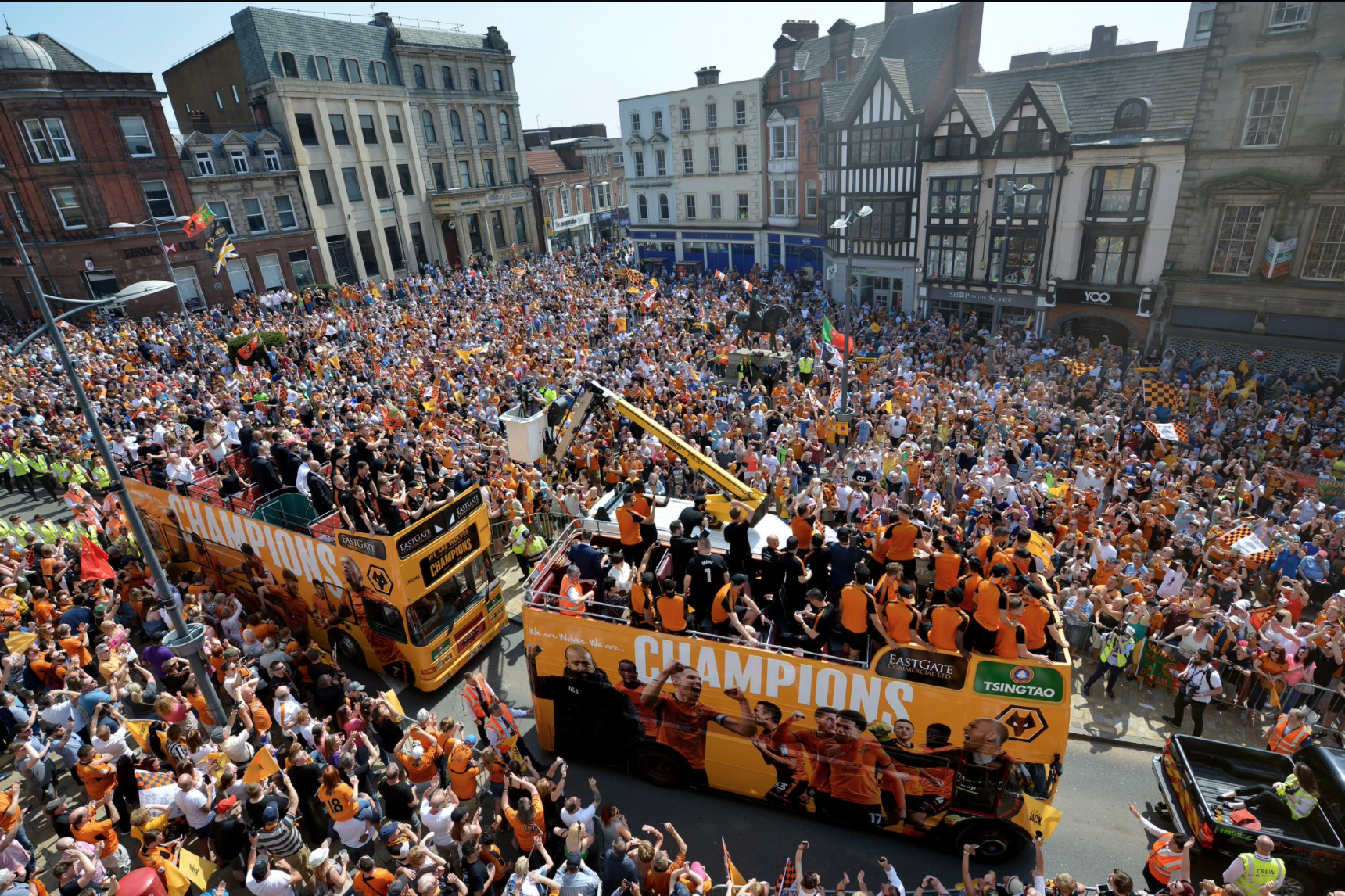 Wolverhampton League Title Celebration Looks Lit