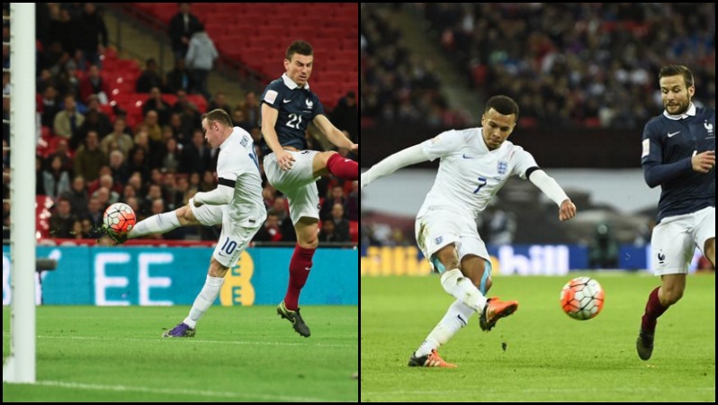 England Goals vs France