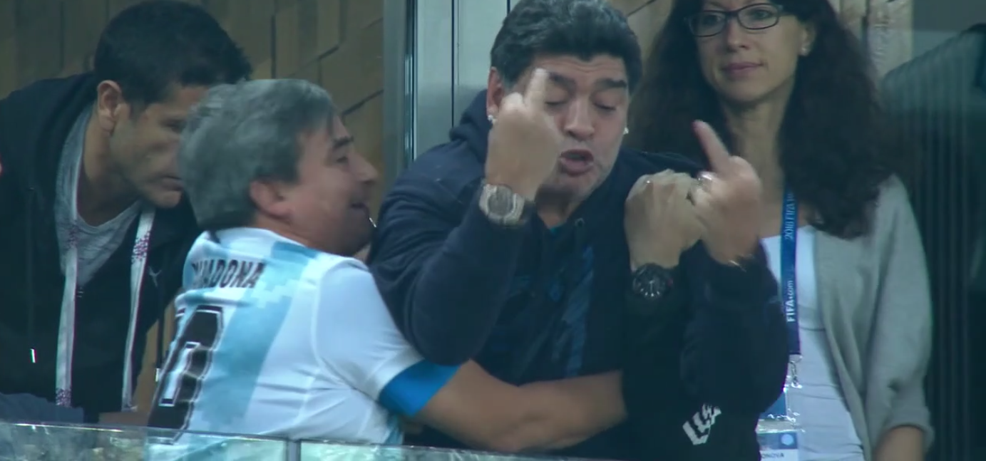 Diego Maradona Is Doing Everything In His Ability To Help Argentina Win ...