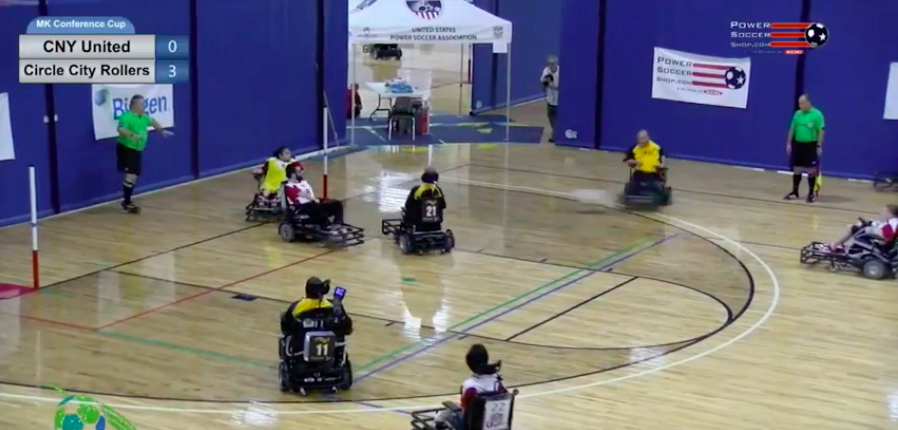 Power Wheelchair Soccer Spin-Kicks Are The Only Thing You Need To See Today