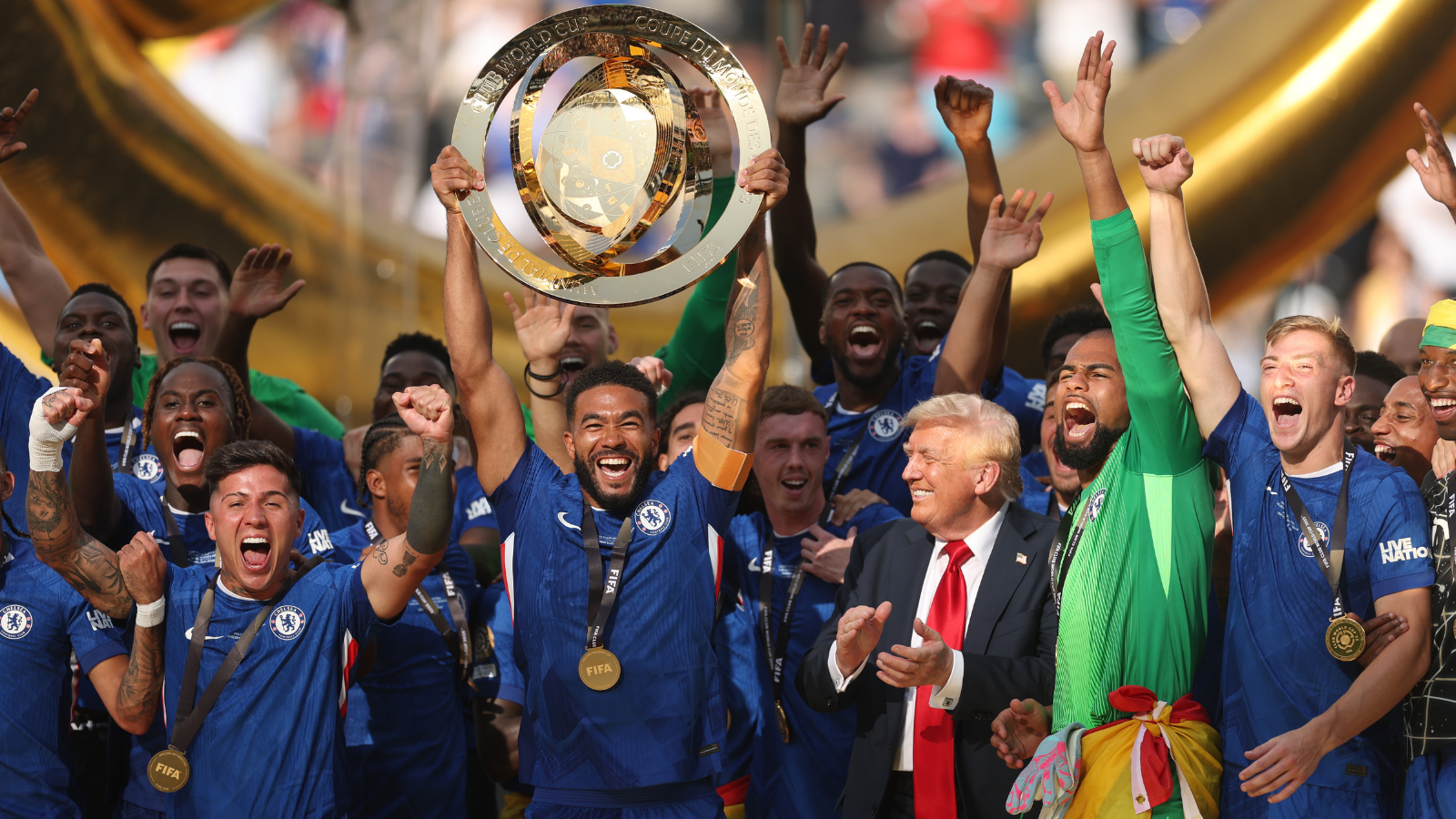 Donald Trump 'steals spotlight' during Club World Cup final trophy ...