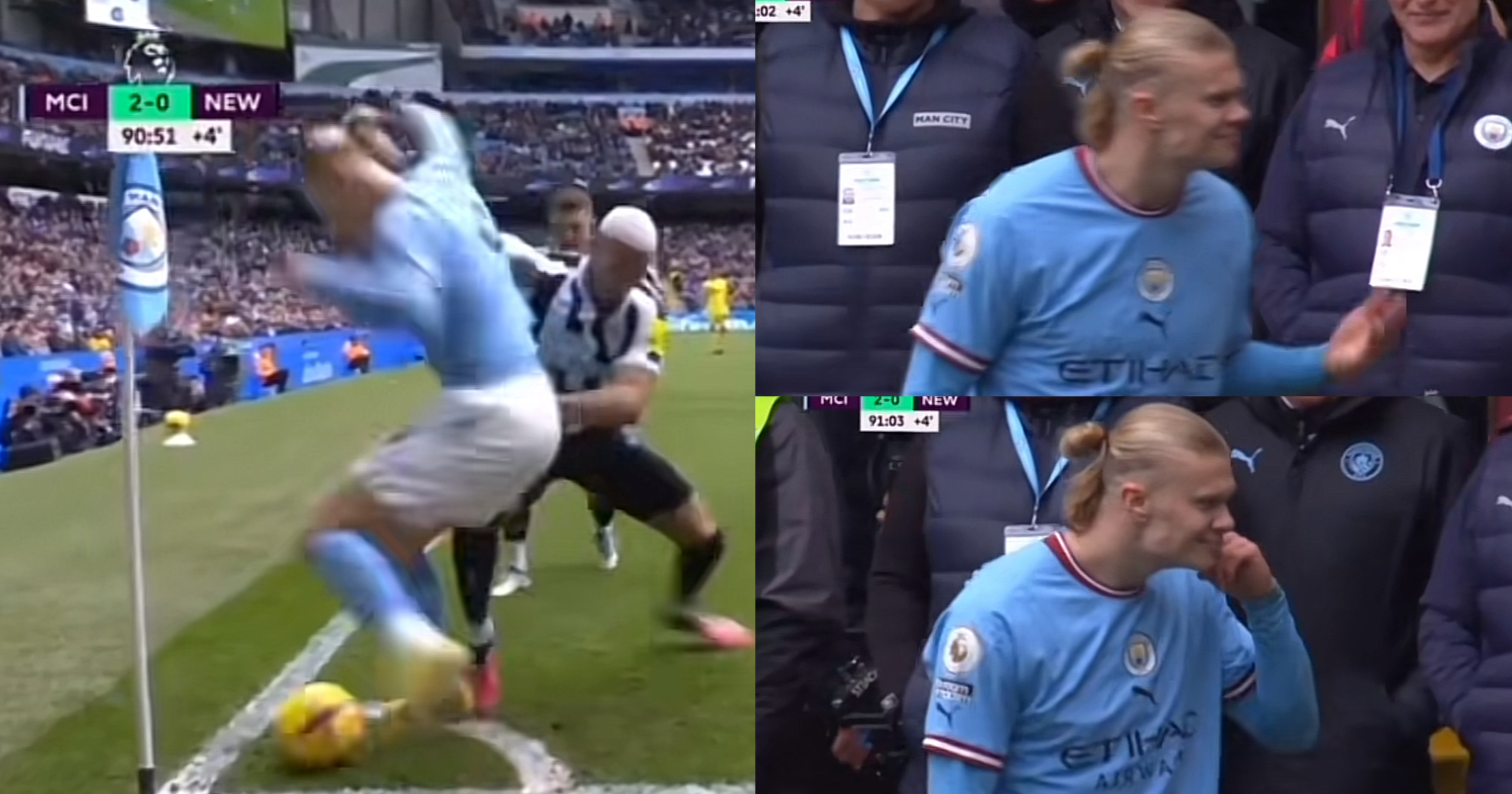 Erling Haaland's perfect time-wasting earns Manchester City four corner ...