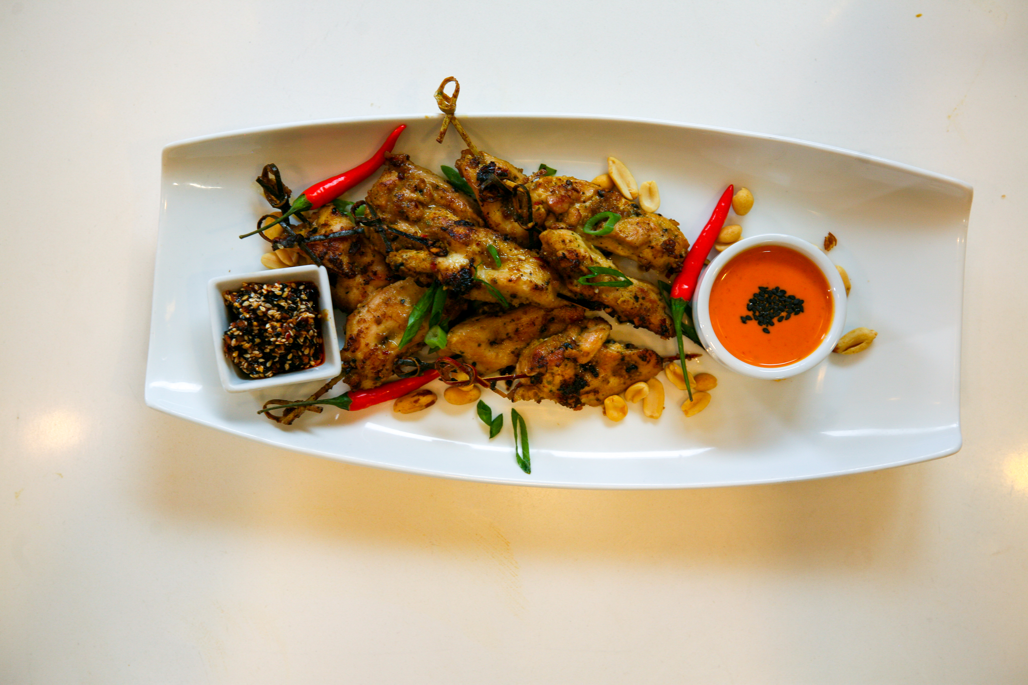 Peanut Power with Chef T: Grilled Chicken Skewers with Peanut Chili ...