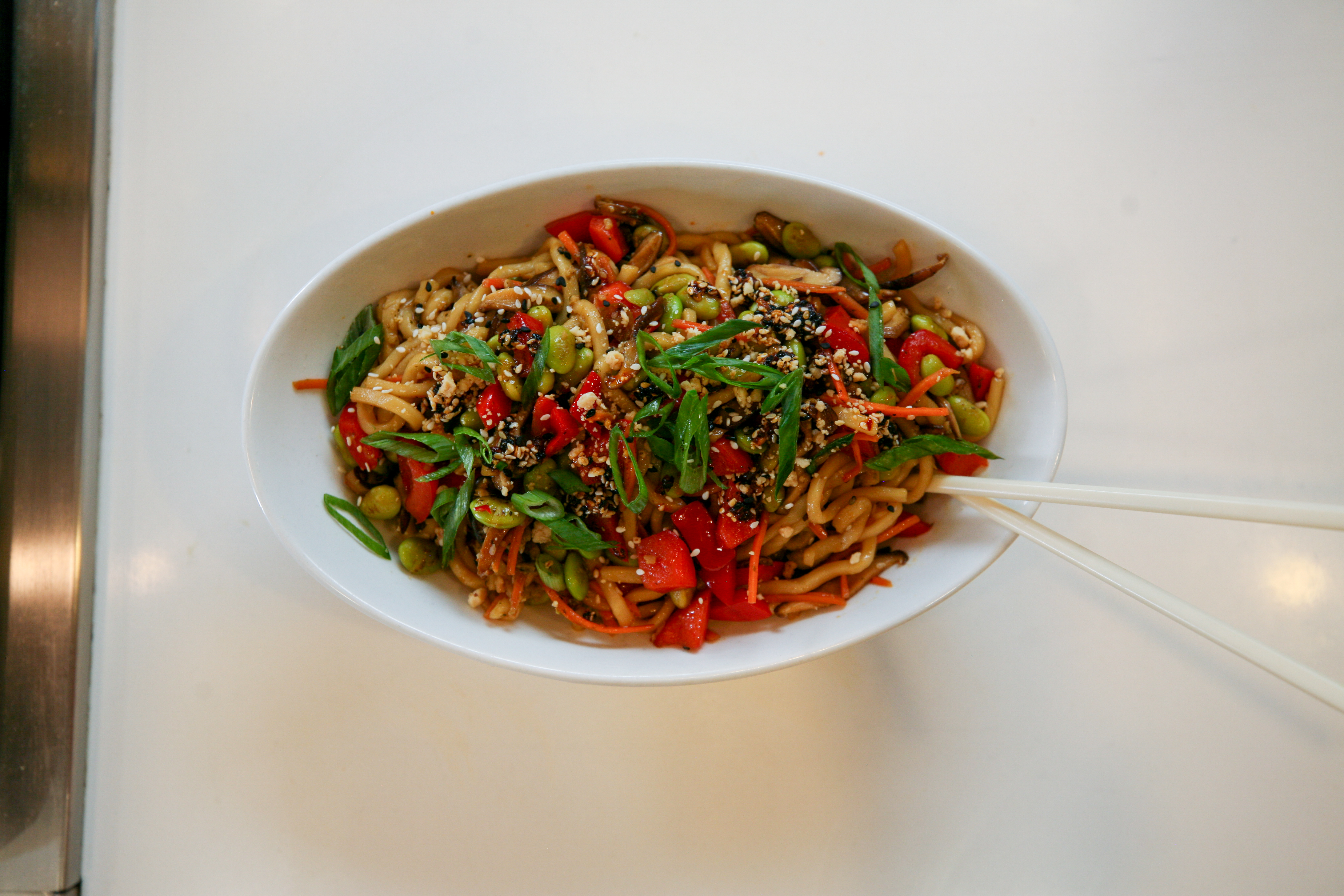 Peanut Power with Chef T: Udon Noodles with Peanut Chili Sauce | The18