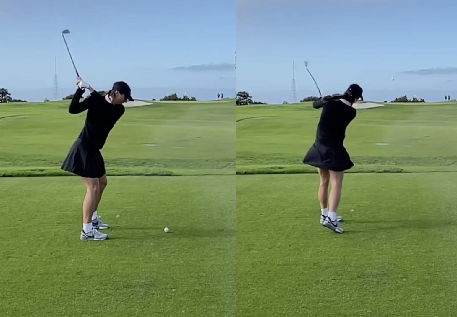 Watch: Alex Morgan golfing at Pro-Am with great golf swing