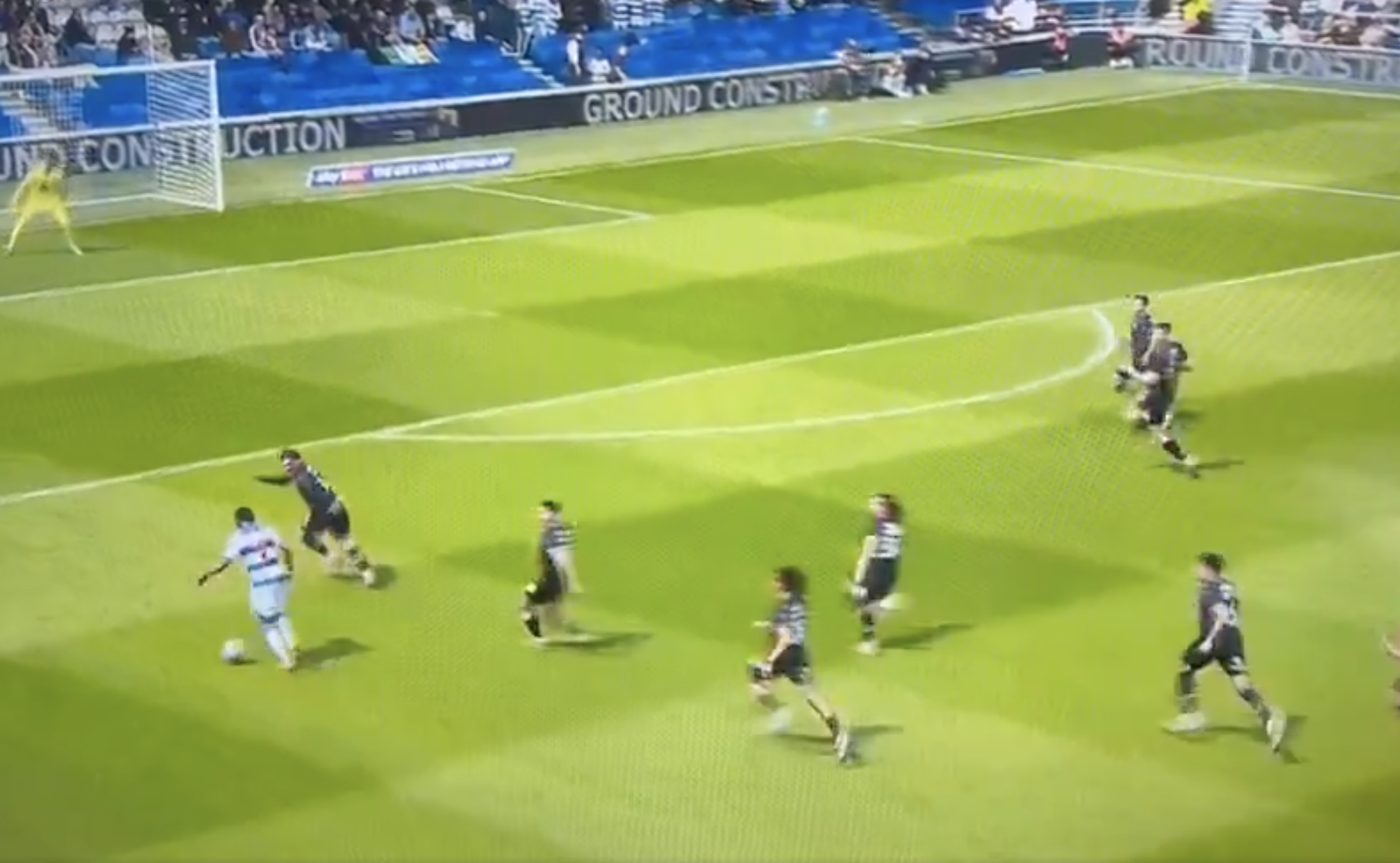 Watch: Burnley defense vs QPR turns 1v1 into a 1v7 in seconds