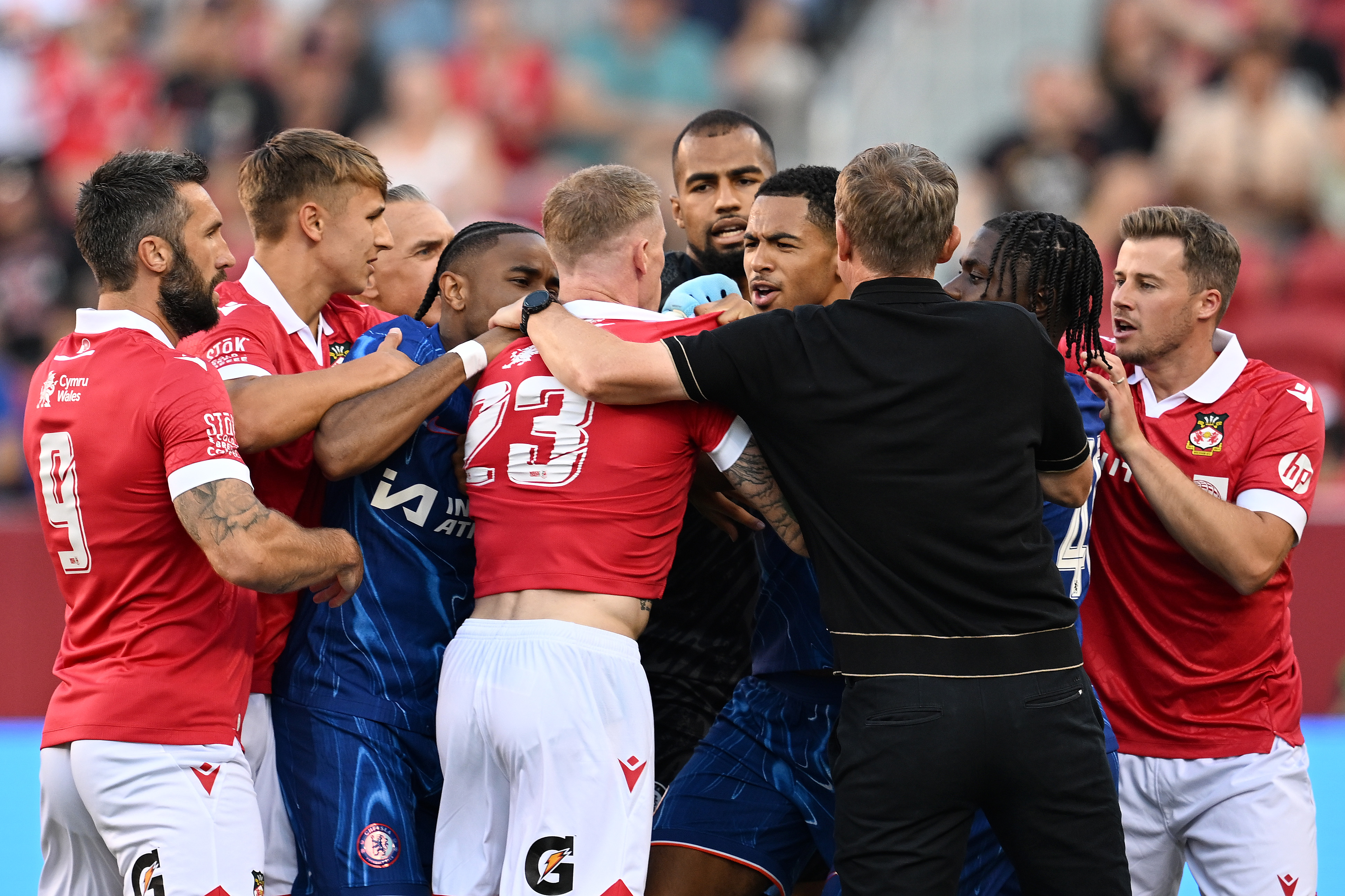Watch: Chelsea Wrexham fight just 2 minutes into summer friendly