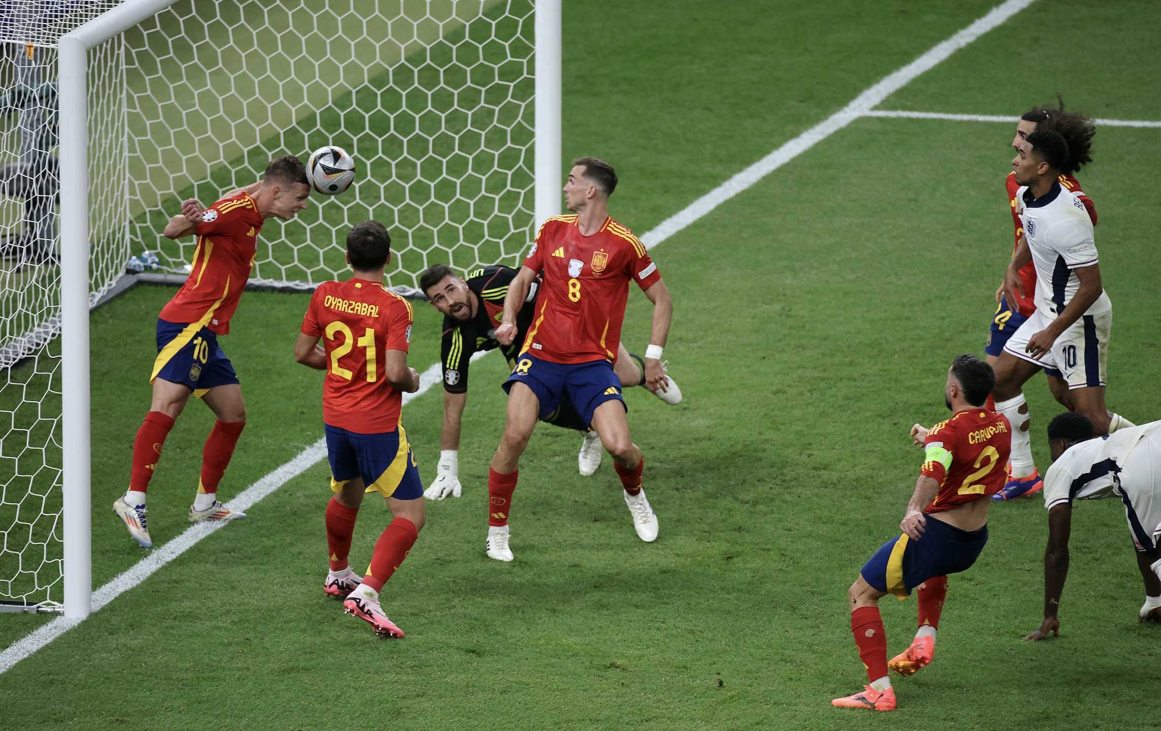 Watch: Dani Olmo’s goal-saving clearance left FOX’s Darke and Donovan ...