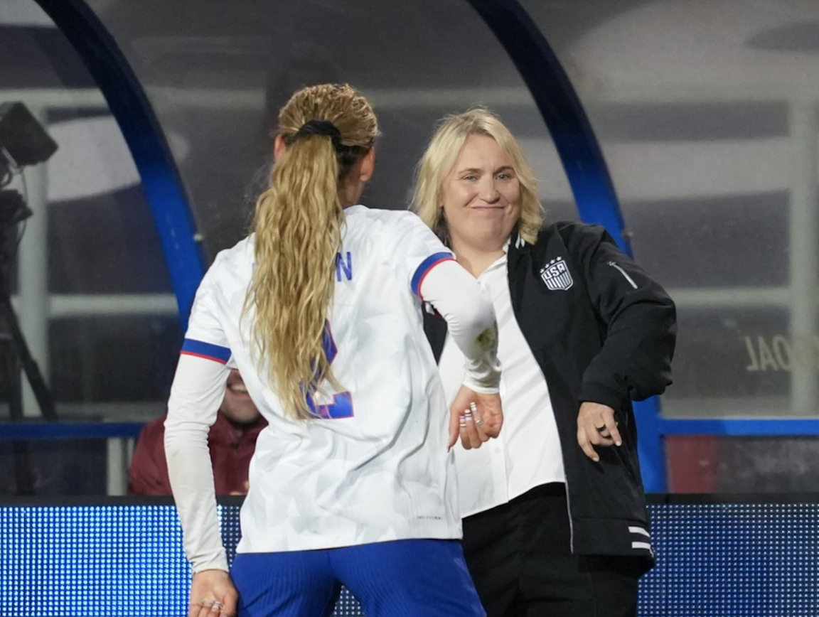 Watch: Trinity Rodman Emma Hayes dance celebration explained by USWNT ...