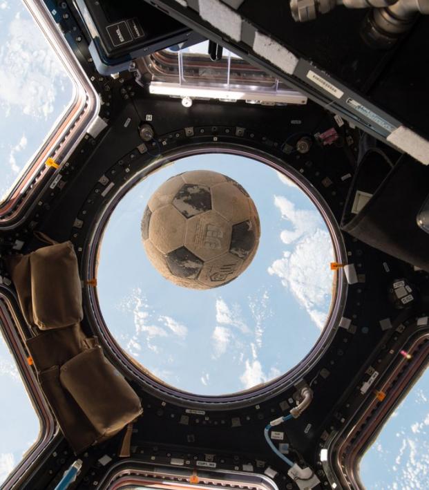 Recovered Soccer Ball from Space Shuttle Challenger Goes to Space
