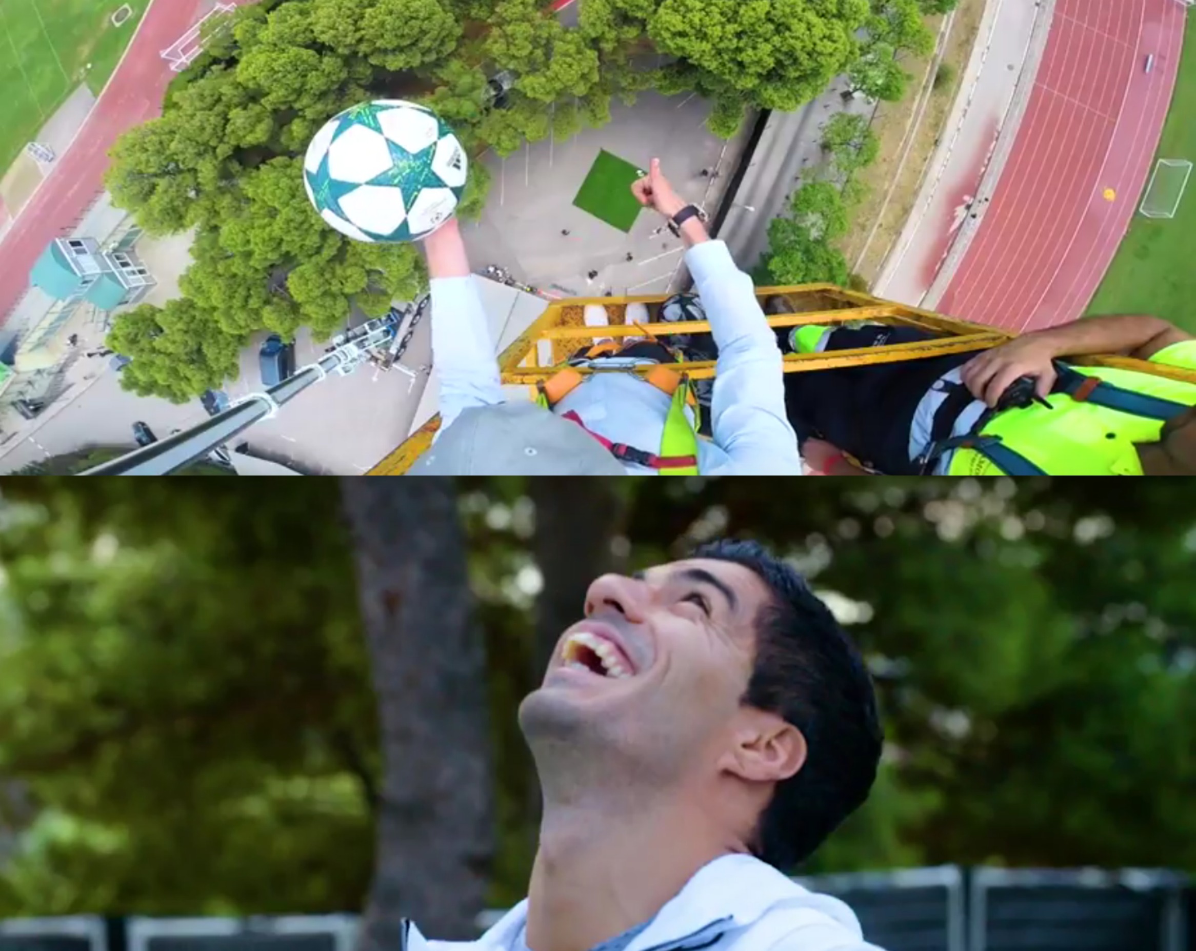 Luis Suarez Kills A Ball Falling From 35 Meters | The18