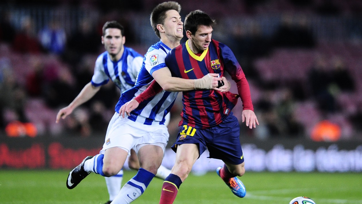 Watch: The Most Brutal Tackles On Lionel Messi | The18