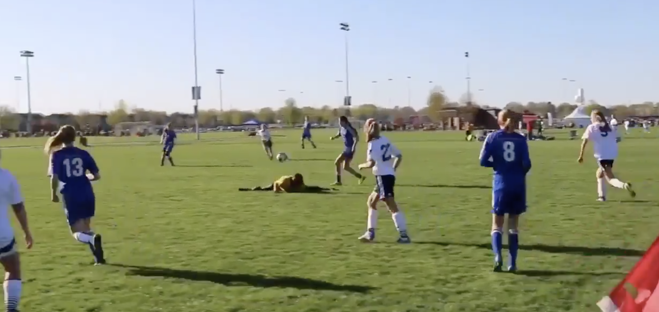 Referee Does Splits To Avoid Ball | The18