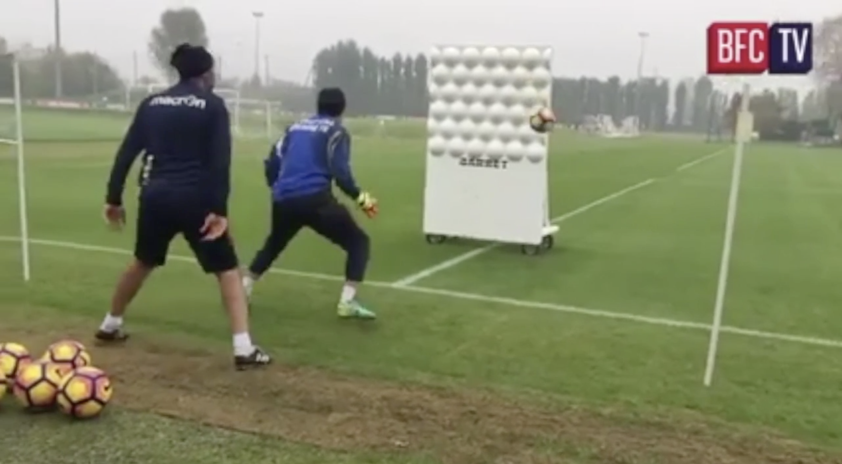 Bologna Goalies Deflection Drills