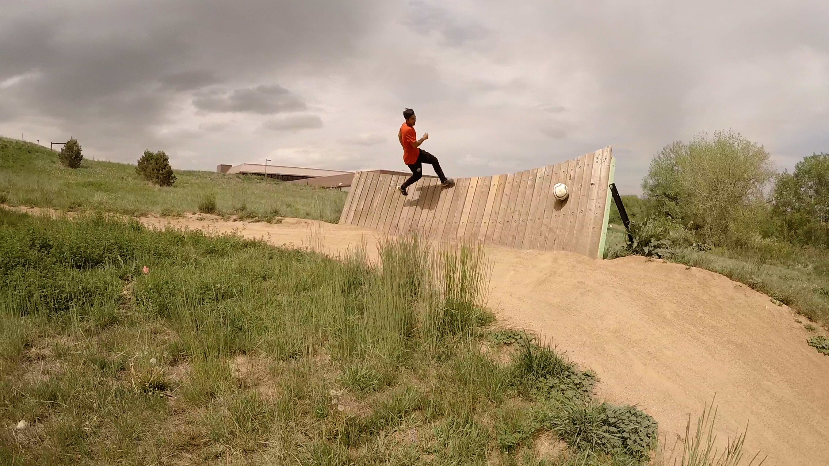 Freestyle Soccer Skills At The Bike Park